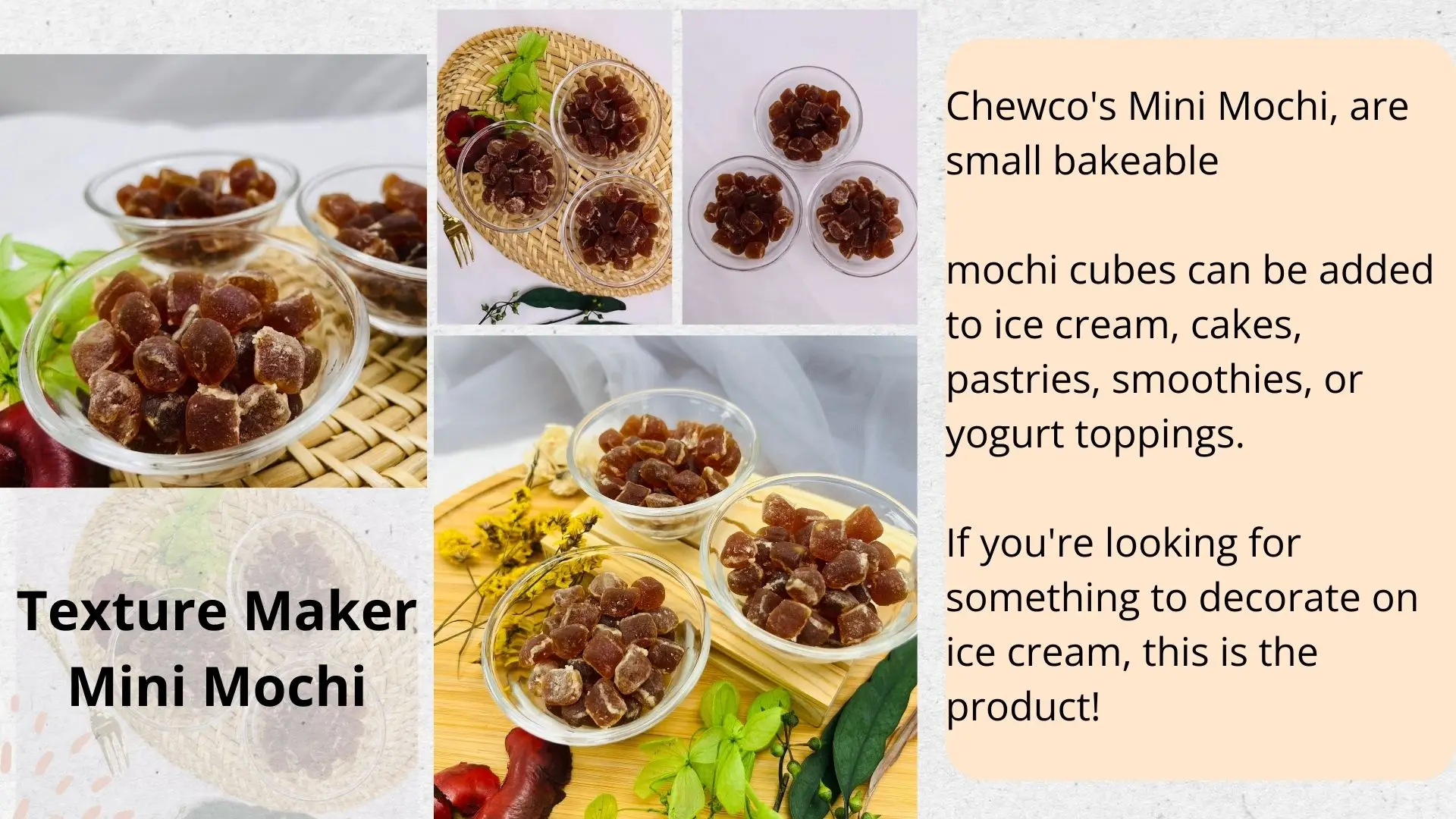 1kg - Pastries Toppings Mini Mochi - Buy Pastry Ingredients,Cake ...