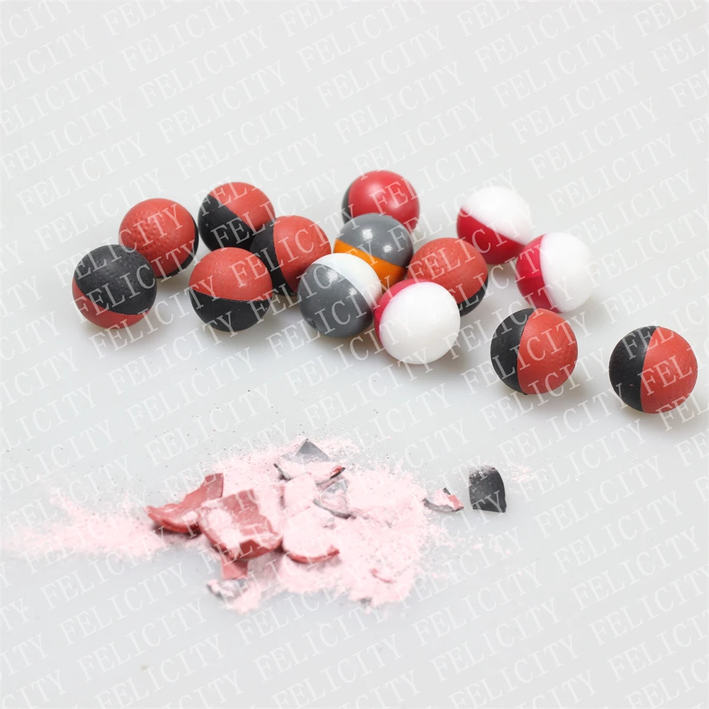 Outdoor Self Defense Biodegradable Powder Balls 0.68/0.5/0.43 Caliber ...