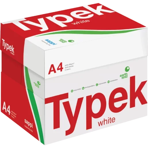 Typek White Copy A4 Paper 5 X 500 Sheets - Buy Double A4 Paper,White ...