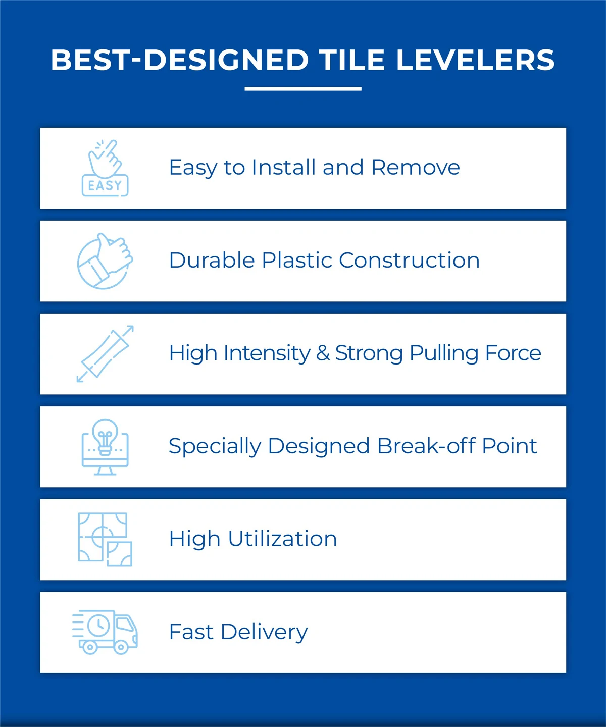 Precision Spacer Solutions For Premium Tile Levelling - Buy Precision Spacer Solutions For ...