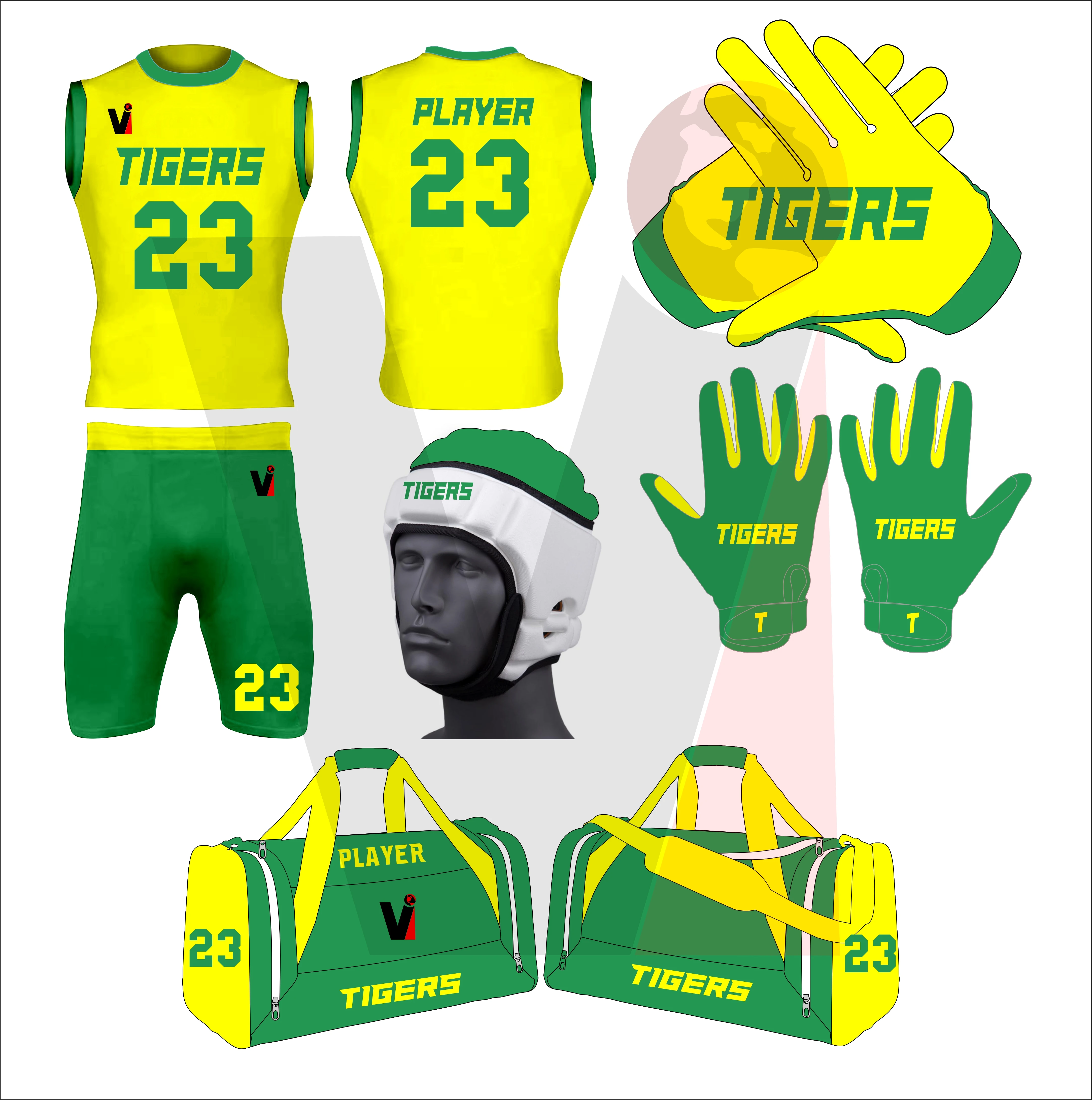 7v7 football sublimated uniform compression uniform 7 on 7 games vafir ...