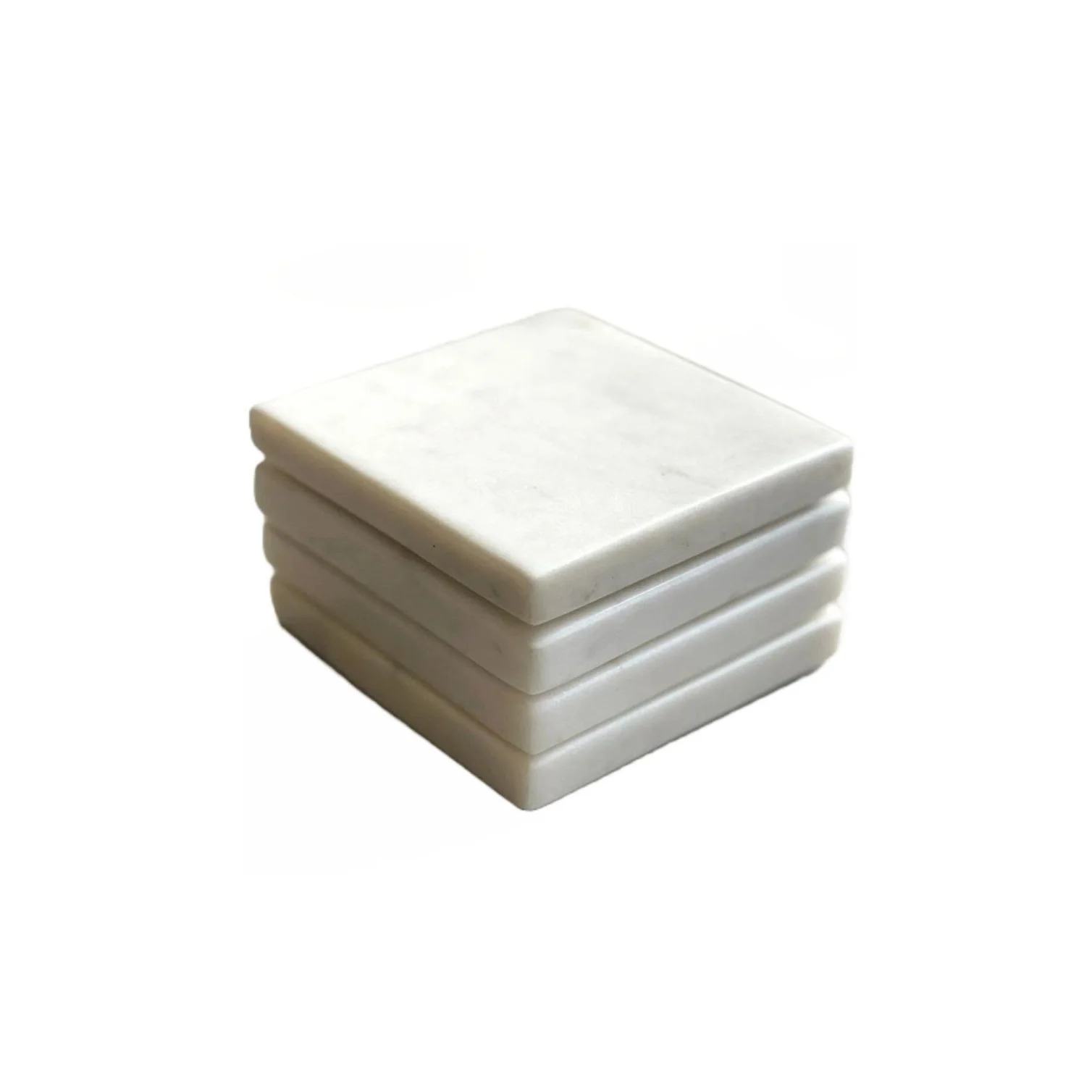 Fashionable Design 100% Marble Coaster Heart Shape For Custom White ...