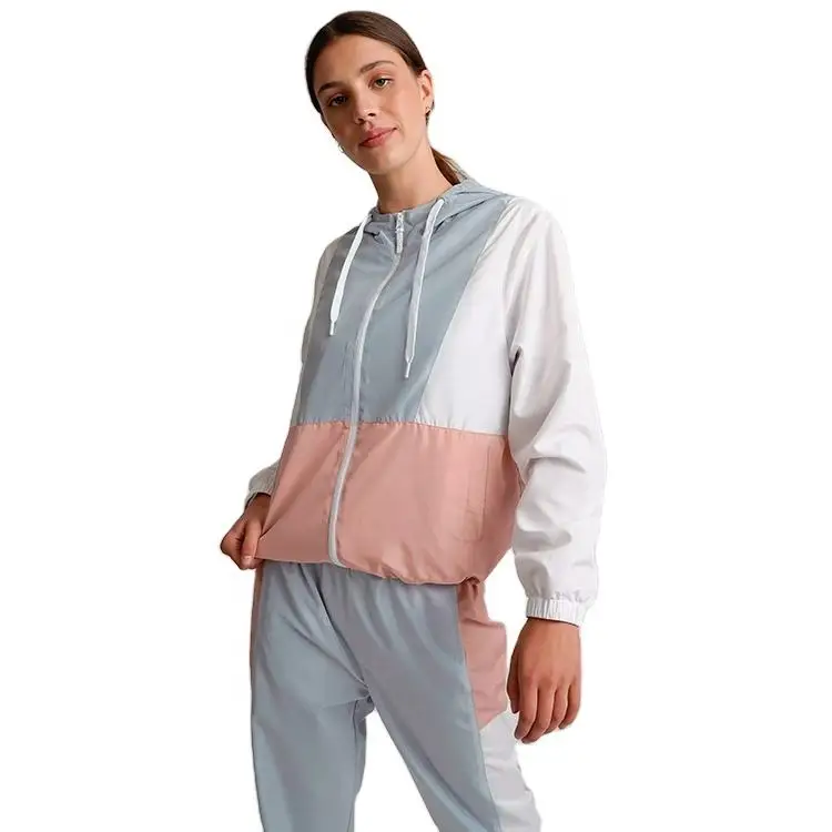 Customizable Nylon Windbreaker Track Sets for Men Adults