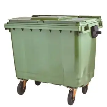 Garbage Container Waste Bins Solid Plastic Mobile Garbage Bin 600l ...