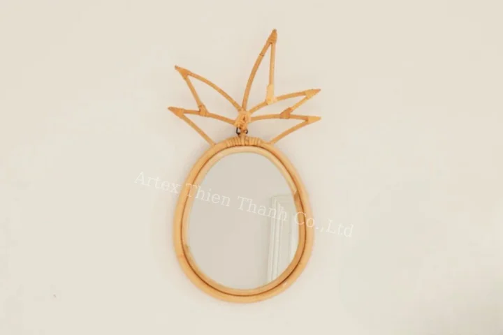 Rocket Mirror Rattan Wall Decoration Sky Mirror Rattan Rocket Kid ...