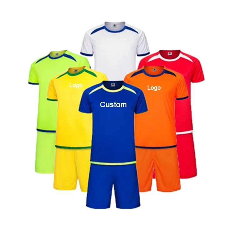 Customized Logo Quick Dry Soccer Uniform Set Football Sports Wears High ...