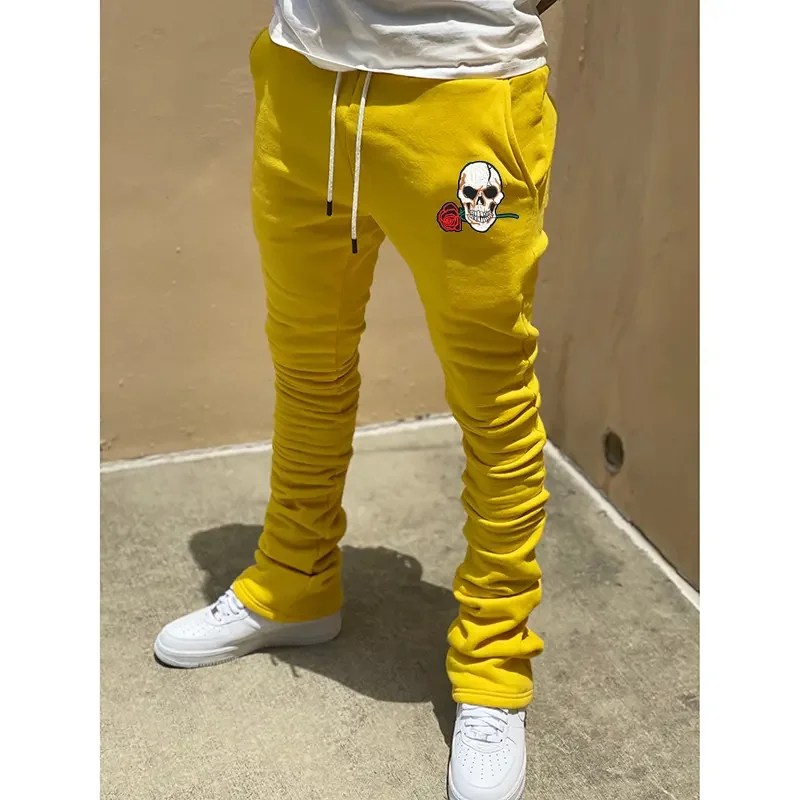 Custom Breathable Stack Pants Jogger Casual Slim Fit Trouser Elastic ...