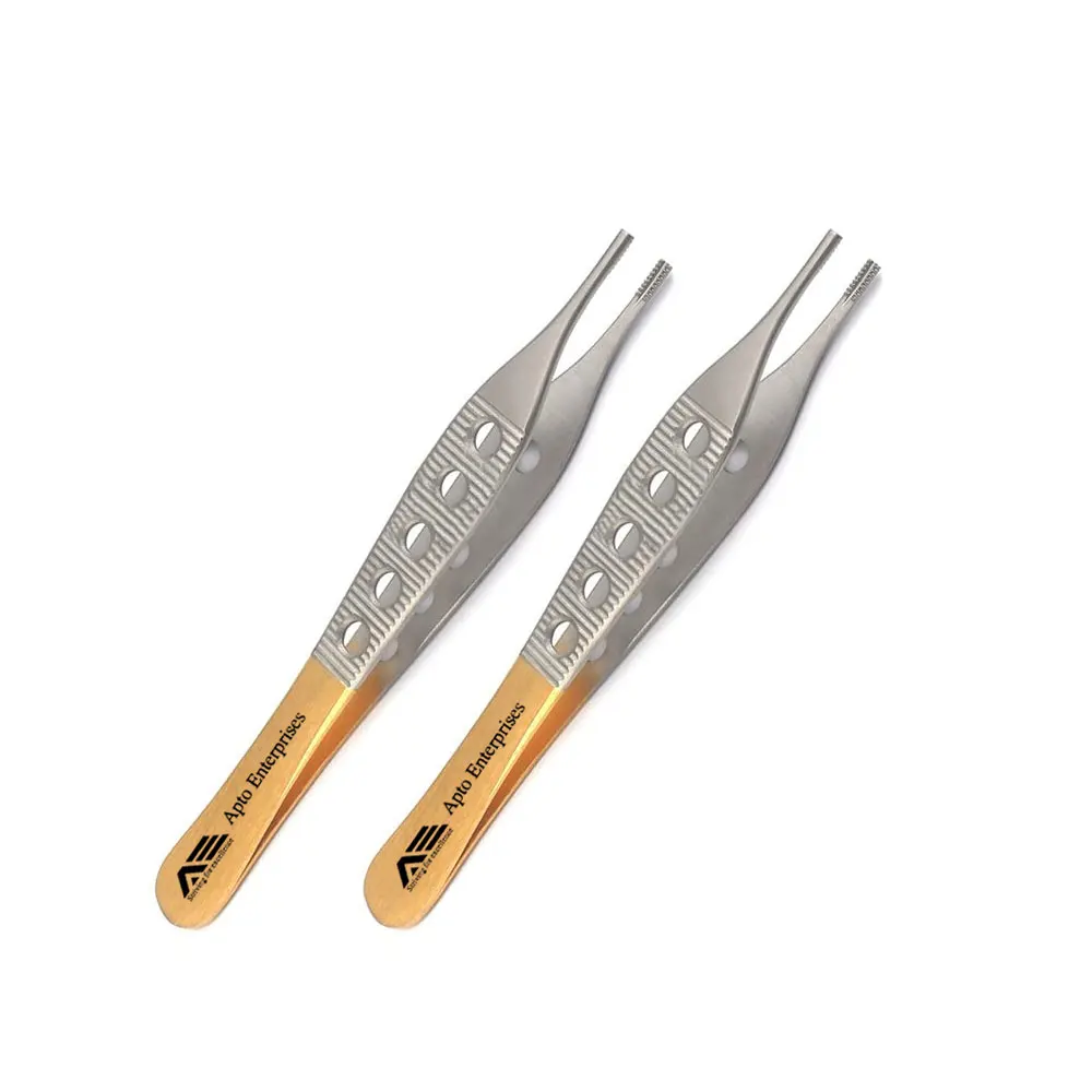 T/c Adson Plastic Surgery Forceps 4.75" Fine Point Straight With ...