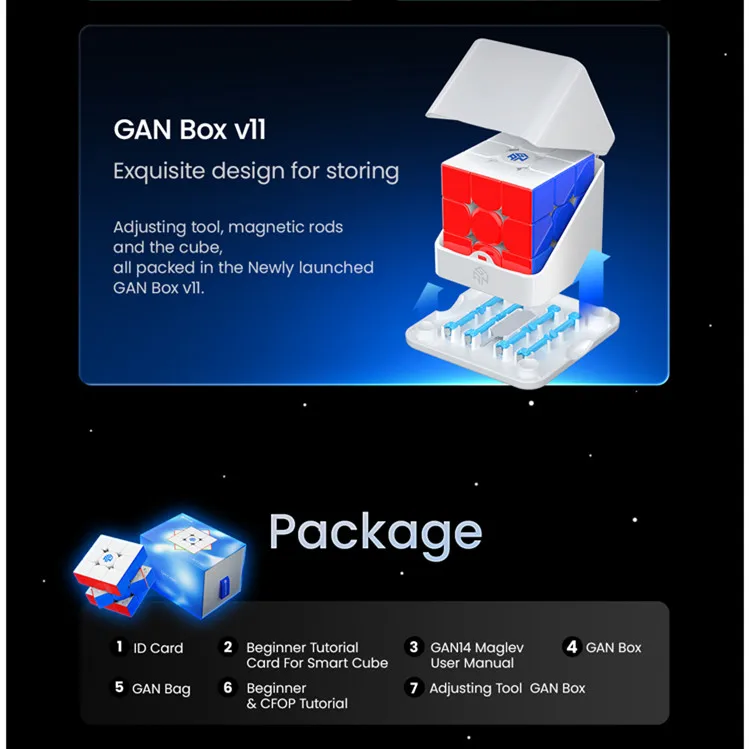 Gan14 Maglev Flagship 3.0 Frosted Good Quality Plastic Magic Cube ...