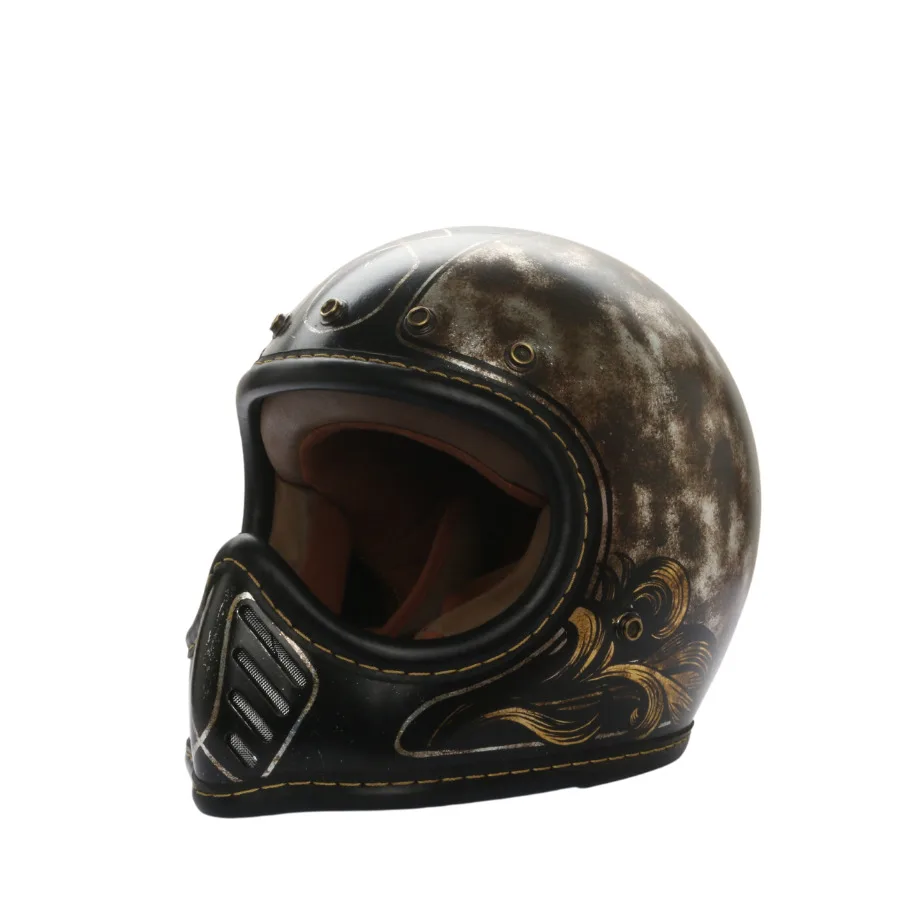 Full Face Custom Raw Vintage Helmet Competitive Price Motorcycle Arrow ...