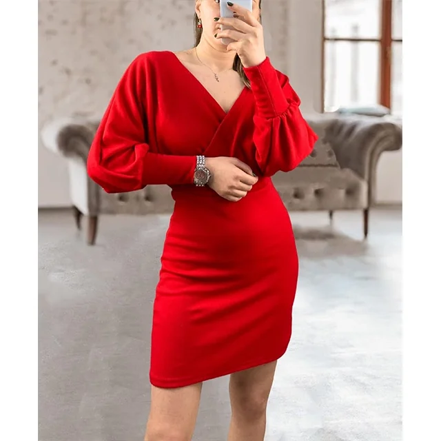 Madonna Collar Acrylic Fabric Dress Women Wholesale Dress Skirt ...
