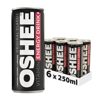 Oshee Energy Drink 250ml Classic (pack Of 6) Contains Natural Caffeine ...