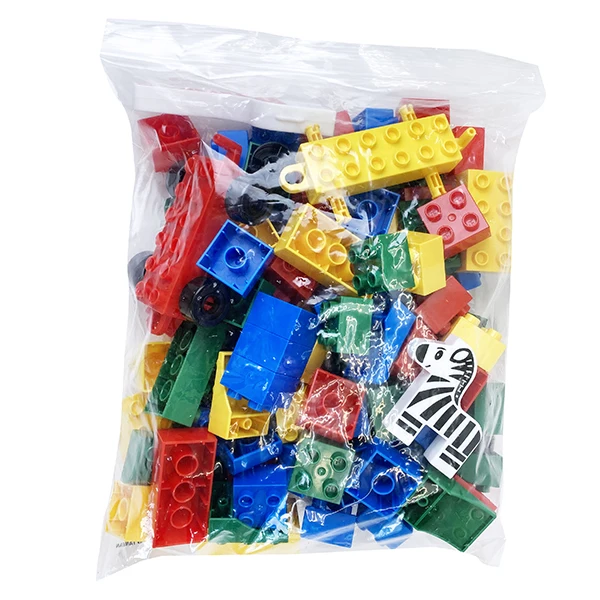 110 Pcs Animals And Building Block Train Toys Educational Kids Children ...