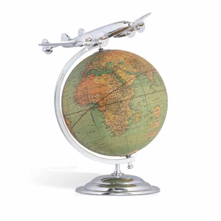 Aluminium Aircraft Design with globe On Top Of The World Lockheed Super ...