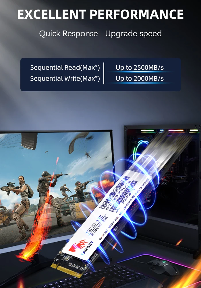 TARGET SSD M.2 NVME 1TB - High Performance Gaming Storage