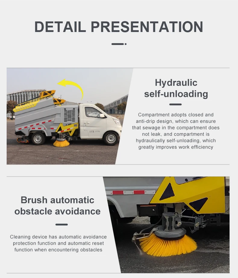 3cbm Electric Street Cleaning Machine - Efficient Sweeper
