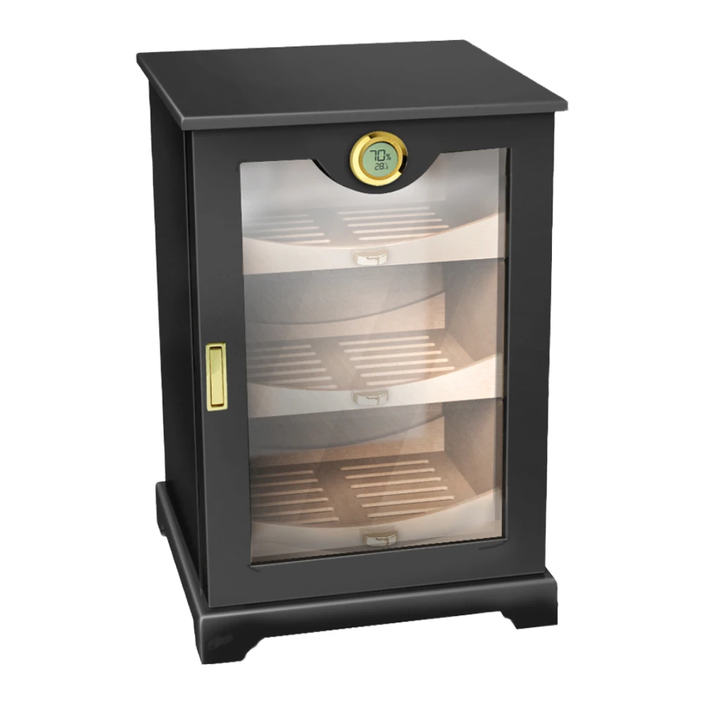 Shining LED Lit Humidor including State-of-the-Art Digital Hygrometer ...