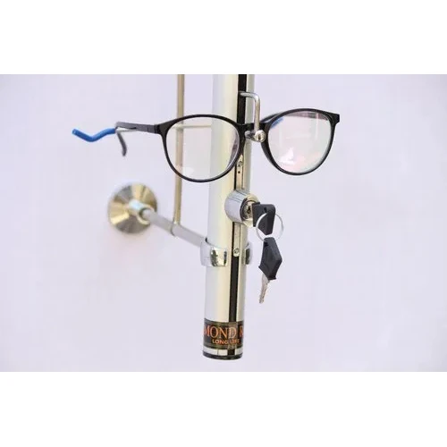 Wall Mounted Lockable Aluminum Eyeglass Display Rod For Showroom ...