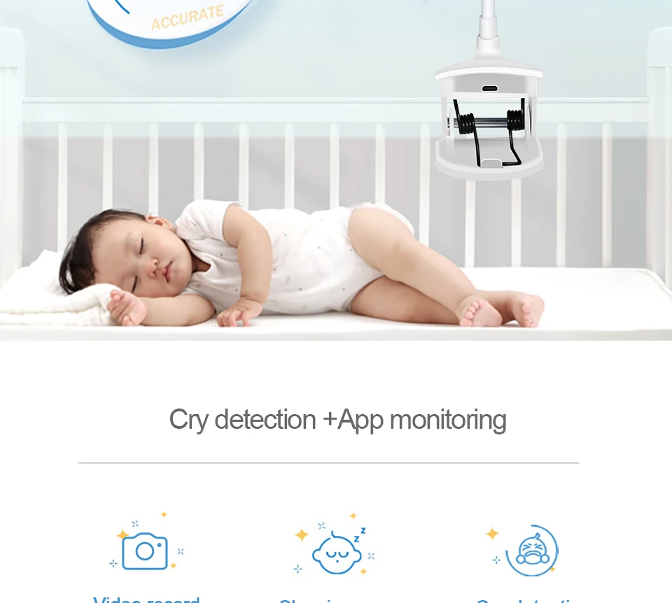 Lolipo Baby Camera - 3MP with Crying Detection & Night Vision