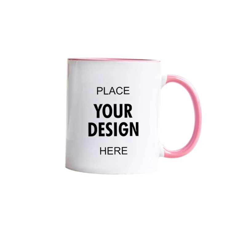 Factory Price 11oz Pink Inner Mug Printing Suitable For Anniversary Or ...