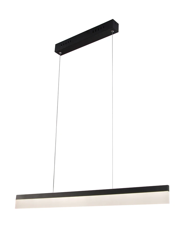 Luxury Valhalla Black Linear Led Chandelier With Integrated Led For ...