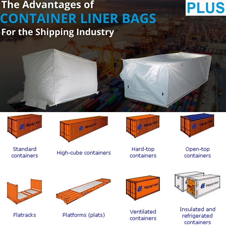 Bulk Container Liner Bag for 20/40ft /20-foot/40GP Container / Sea Bulk ...