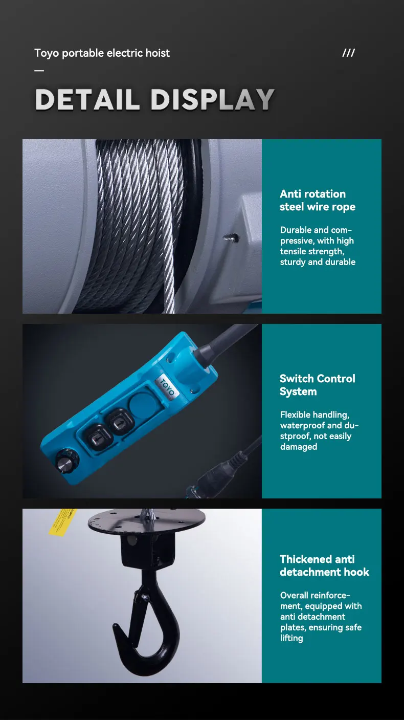 TOYO BL Series Wire Rope Hoist - Efficient Lifting Solutions