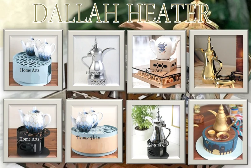 Marvelous Design Iron Dallah Heater Bestest Quality Round Shape Tea Pot ...