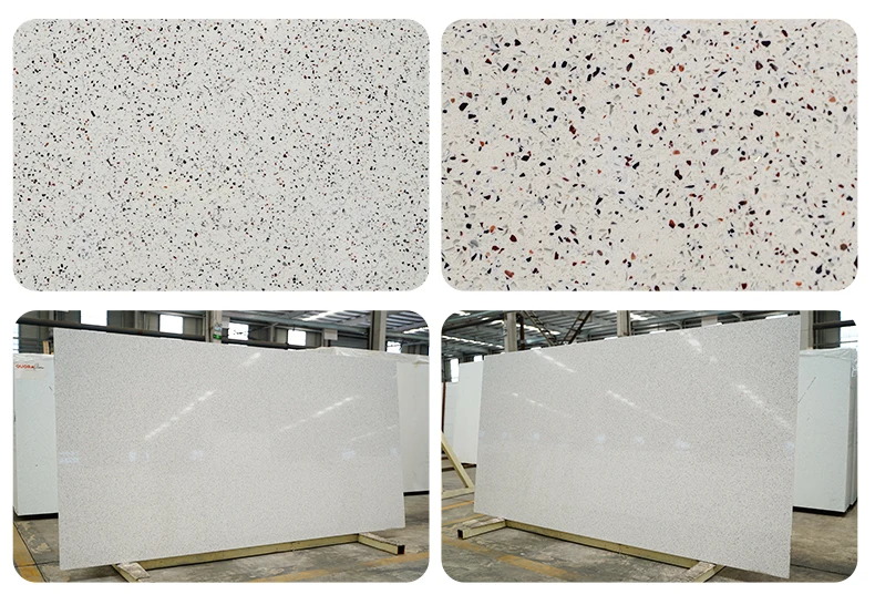 Calcatta Quartz Counter Tops Slabs With Polished Surface Finishes 100% ...