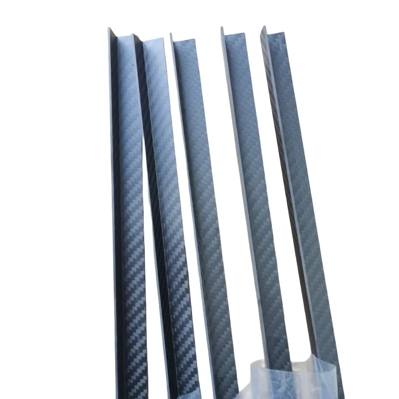 Custom Carbon Fiber L Shape Tube High Strength 3k Matte Twill Carbon ...