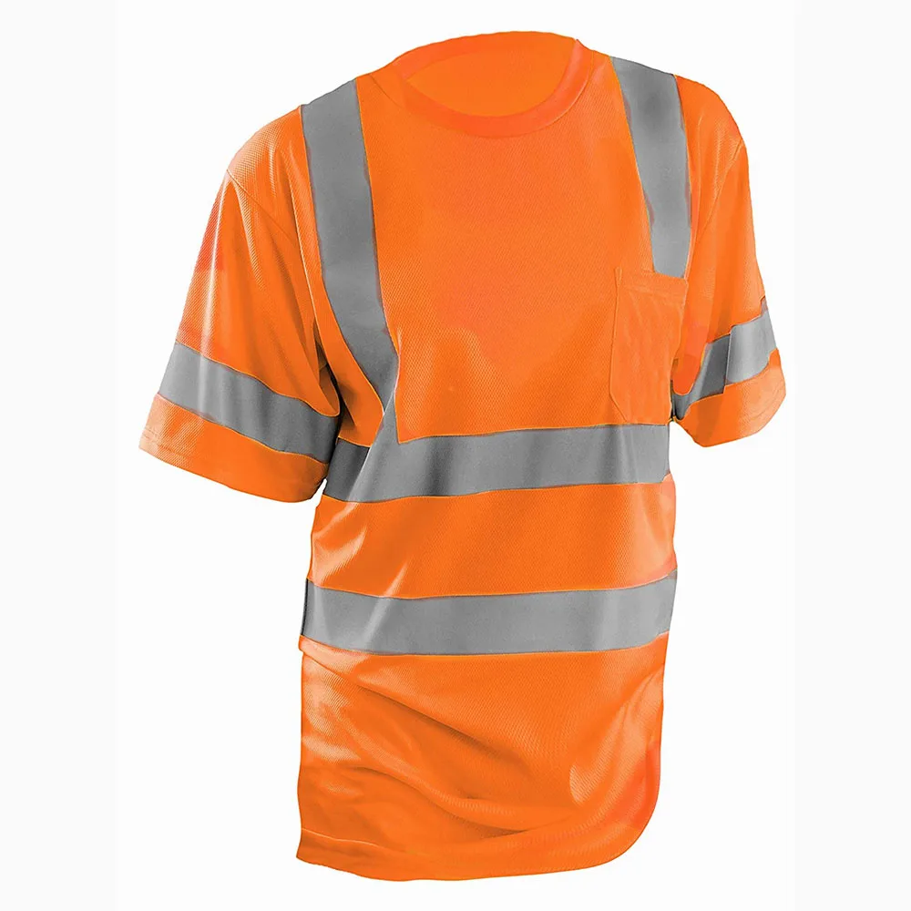 High Visibility Work Shirts with Custom Logos & Reflective Tape