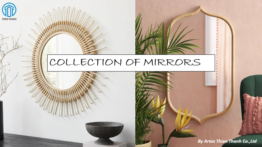 New Latest Design Rattan Hanging Wall Mirror Wall Mirror With Rattan ...