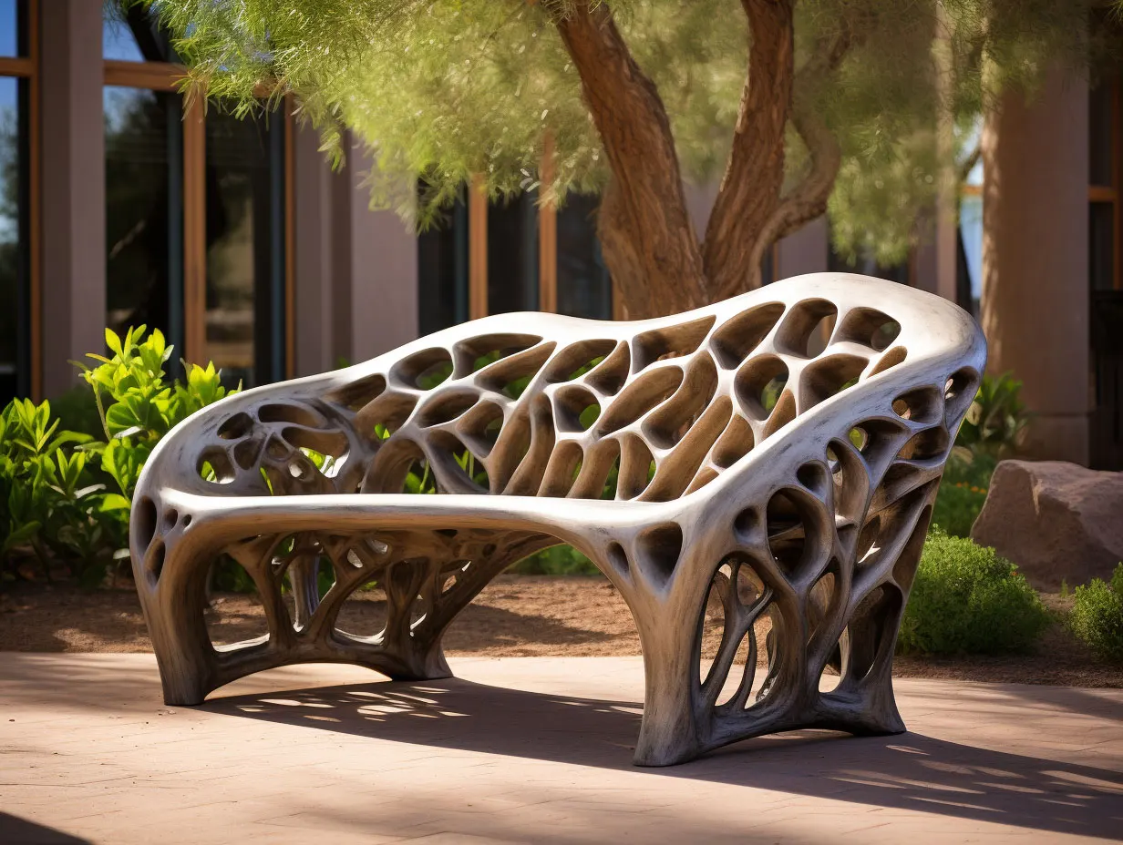 Customized Modern Outdoor Seating Sculpture Landshate Concrept Concrete ...
