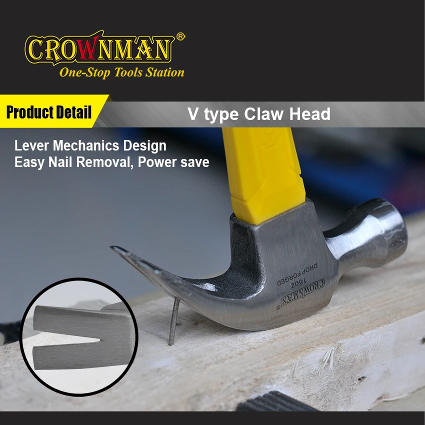 CROWNMAN Claw Hammers - Durable, Customizable Tools