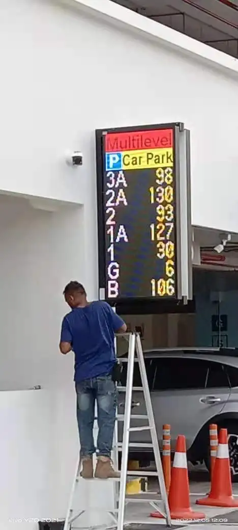 Innovative Design Car Park Counting Outdoor Display ODM Application for ...