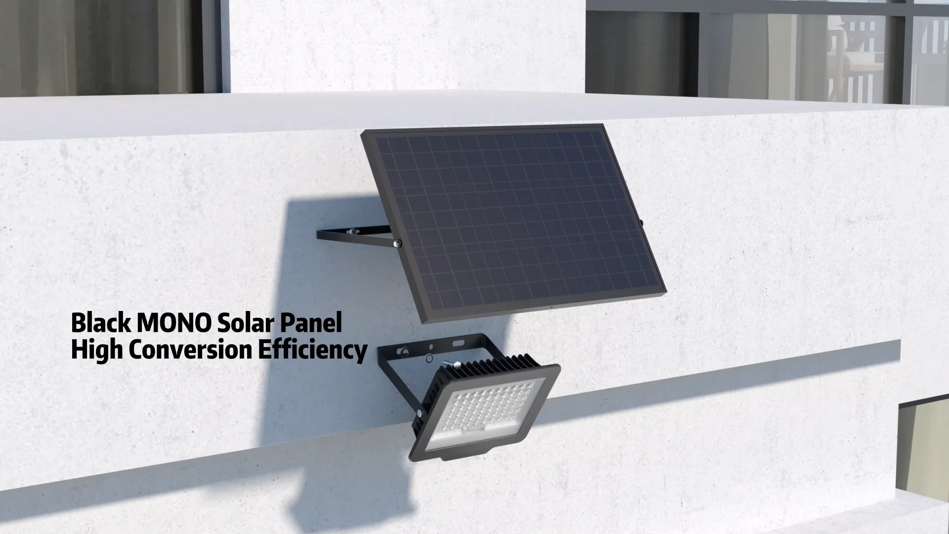 Kcd Outdoor Ip65 Waterproof Warehouse Garden Solar Floodlight 30000mah ...