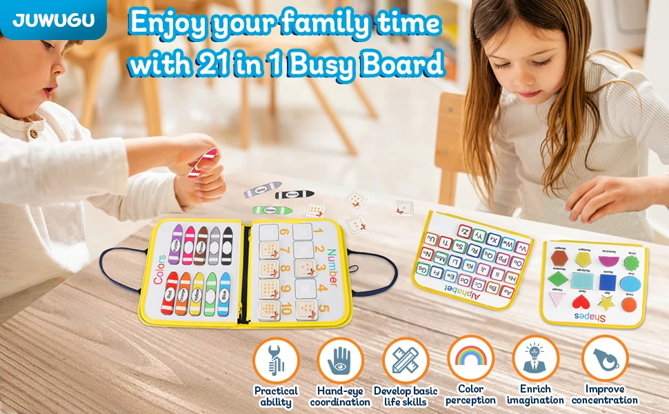 Montessori Sensory Autism Board Felt Toddler Busy Board Preschool ...