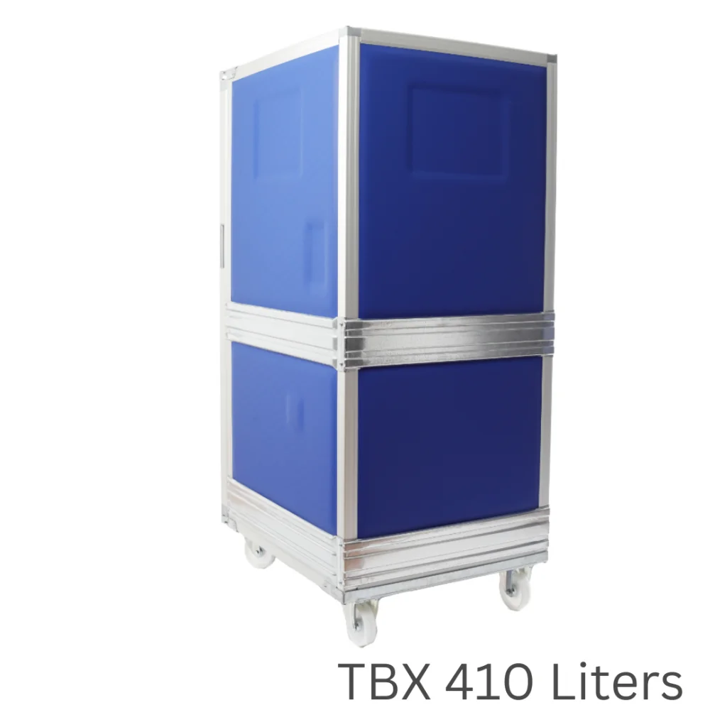 GEBHARDT Logistics 410 Liters Insulated Roll Container Wheels Dry Ice ...