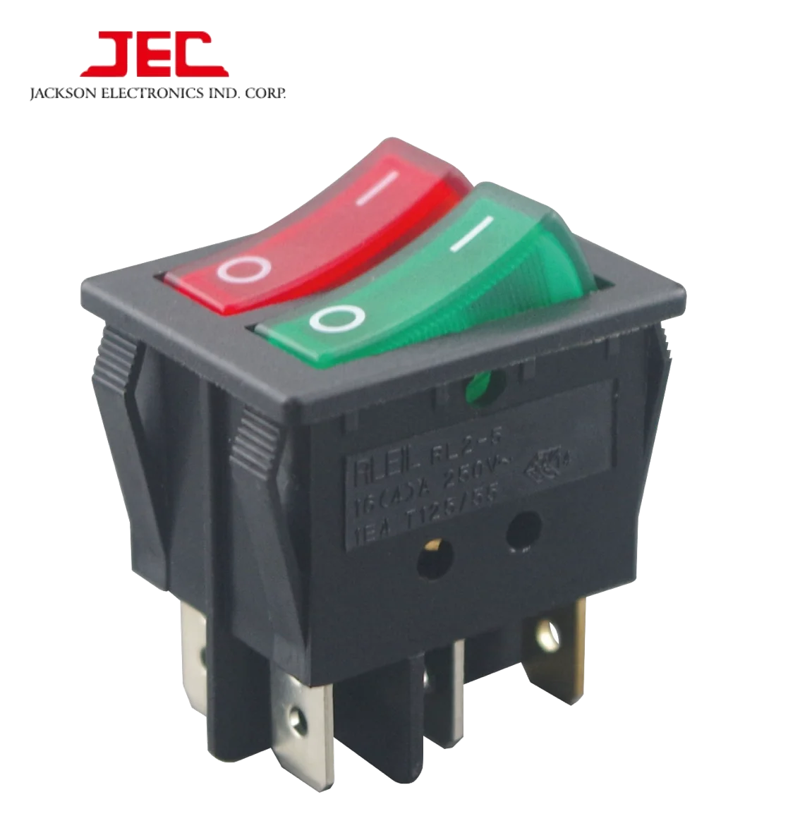 Universal Heavy Duty Jec 16a125vac Twin Rocker Switch 2 Pin On-off For ...
