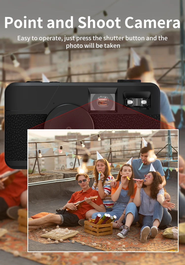 Retro Screenless Digital Camera - 8 Mode Filters & 8MP