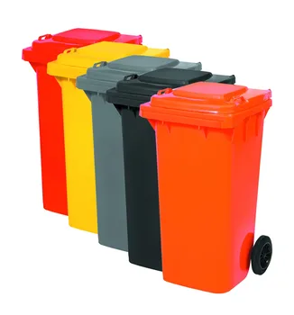 Garbage Bin 120 L Yellow- Waste Bin 120 L- Trash Can 120 L - High ...