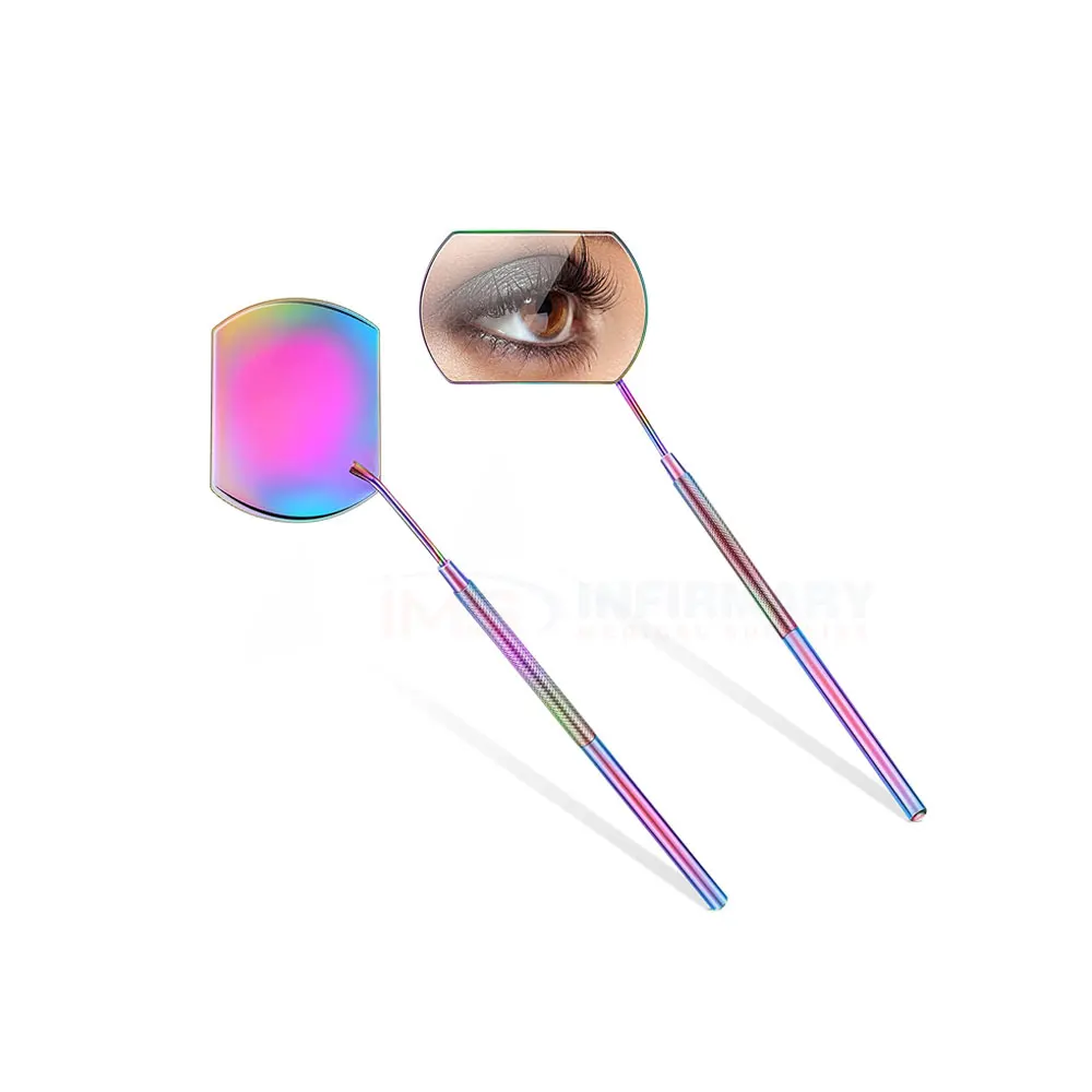 Rainbow Multicolor Stainless Steel Square Rectangle Shape Eyelash ...