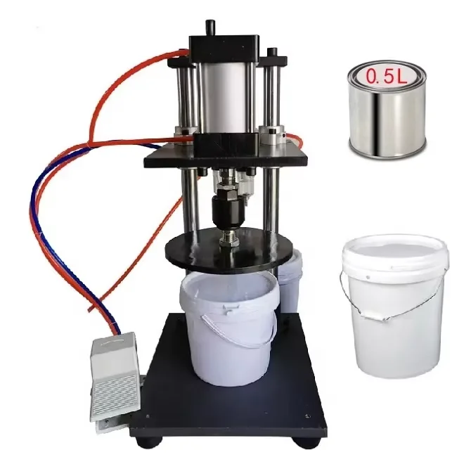 Plastic Bucket Lid Pressing Machine Bucket Sealer Machine Lid Closing ...