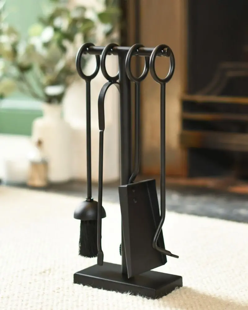 Luxurious Style Firewood Rack Fireplace Accessories With Fireplace ...