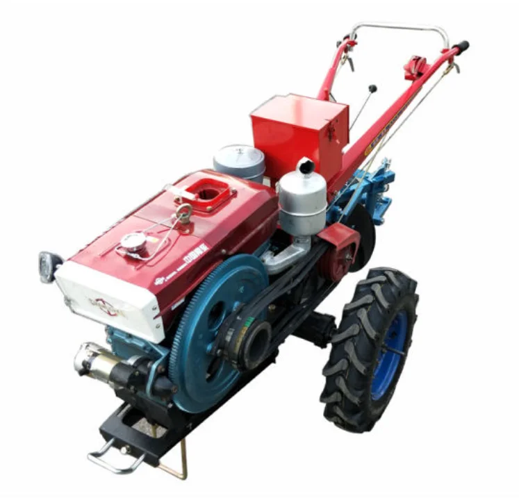 Farm Mini 2wd Wheeled Walk-behind Tractor 15hp 18hp 20hp Two Wheel Diesel Walking Tractor For ...