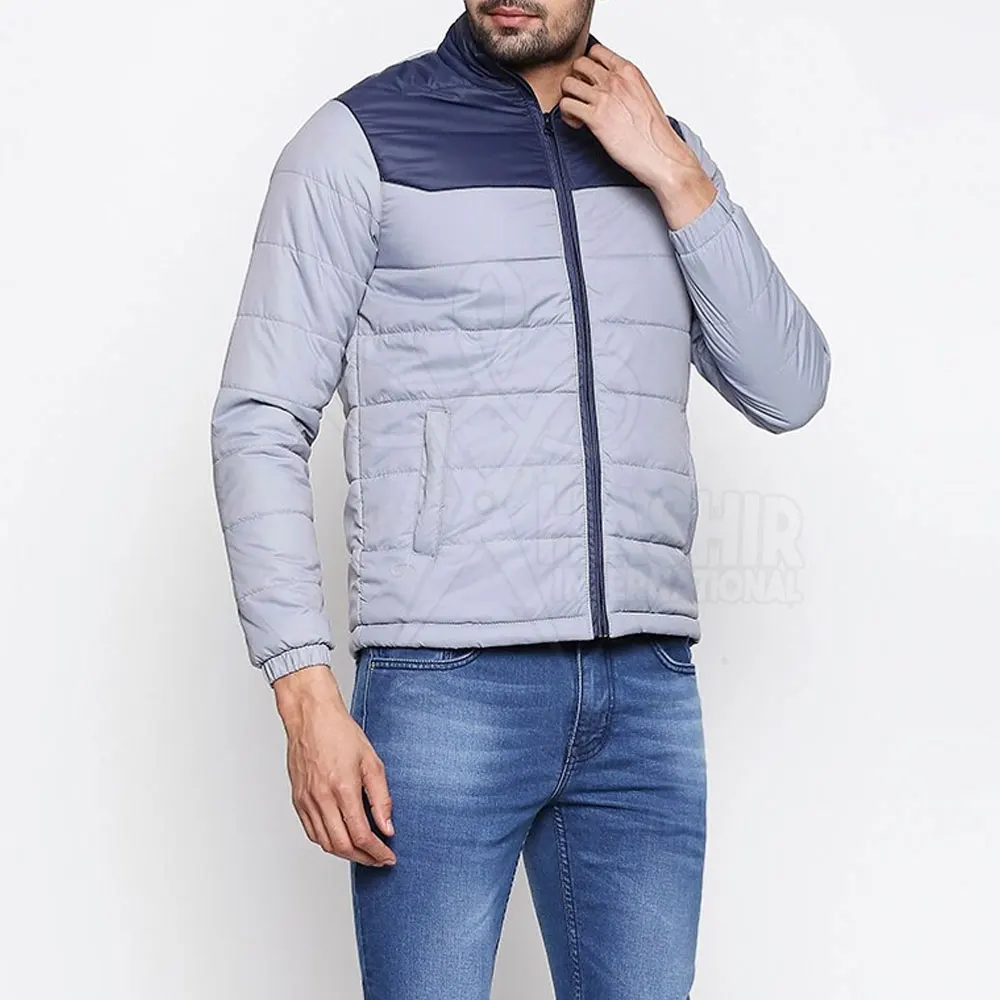 OEM Custom Color Puffer Jacket Men Slim Fit Plain Blank New Design ...