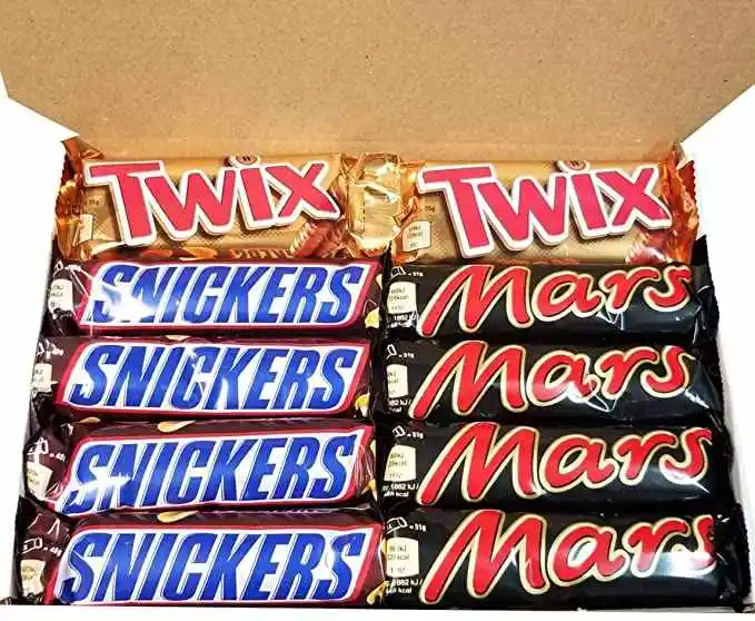 Twix Chocolate Full Box Of 24 Bars Candy Bulk Packaging Food Solid ...