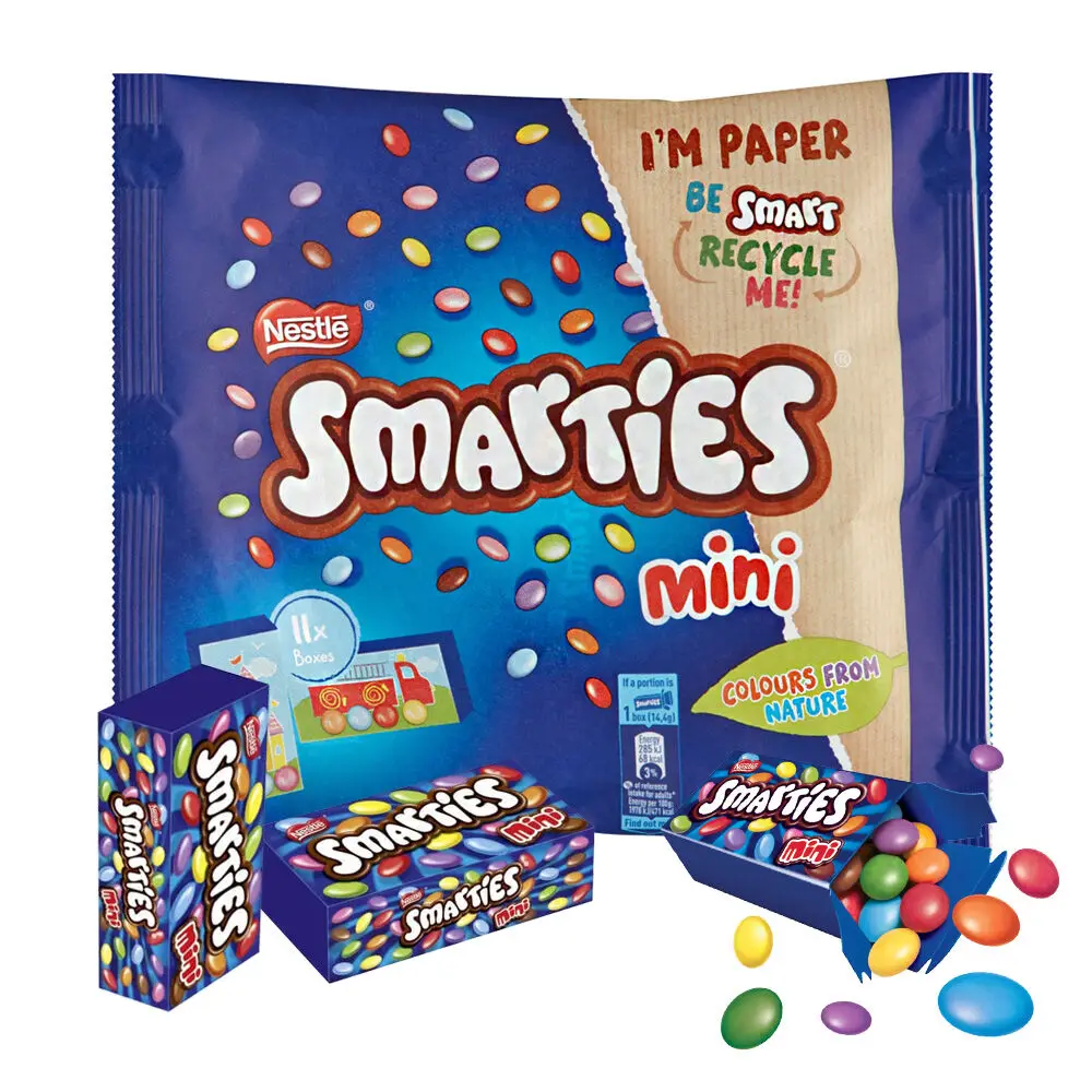 Nestle Smarties Candy Coated Milk Chocolate Multipack,4 X 45 G With ...