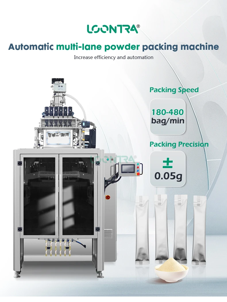 Fully Automatic Packaging Molding Multi-lane Spices Powder Automatic ...