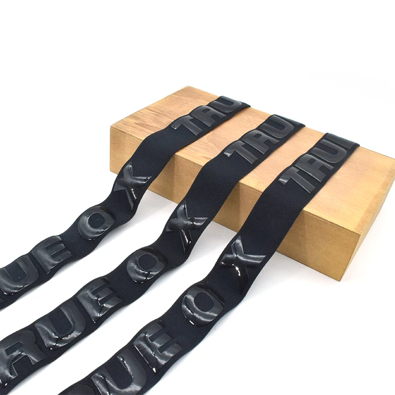 Wavy Garment Grip Logo Webbing Elastic Band Coating Printed Dot ...